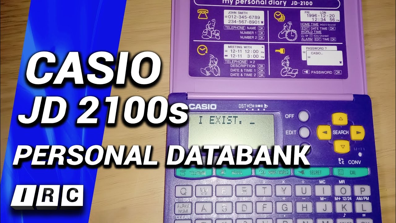 Casio JD 2100s - My Personal Diary+Databank - Retrospective - YouTube