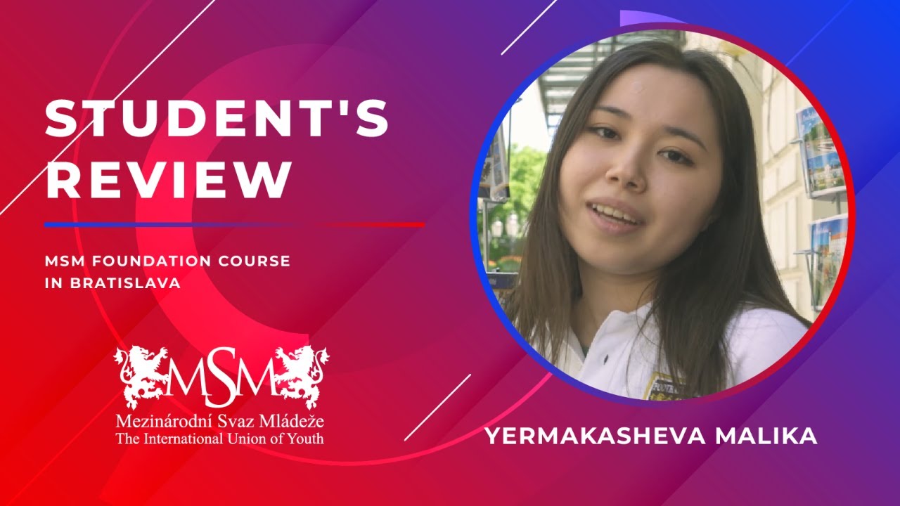 Reviews about the Slovak Foundation Course MSM. Yermakasheva Malika ...