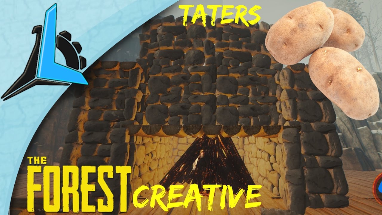 The Forest Creative- Castle- Potatoes And Fireplaces (Lets Play) (HD ...