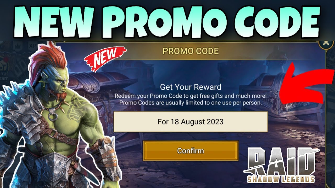 🚨New Promo Code🚨 Raid Shadow Legends 18 August 2023 - Raid Shadow ...