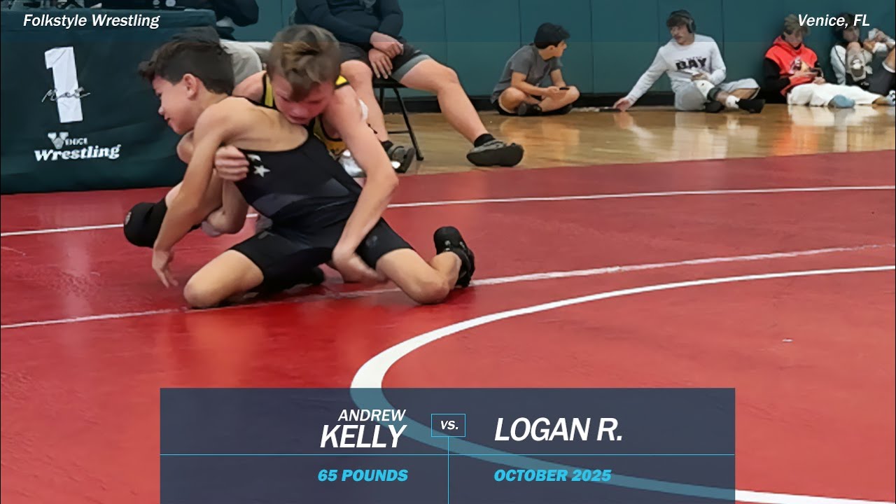 Andrew Kelly vs Logan R. - Venice Juggernaut Qualifier (Folkstyle) - 10 ...