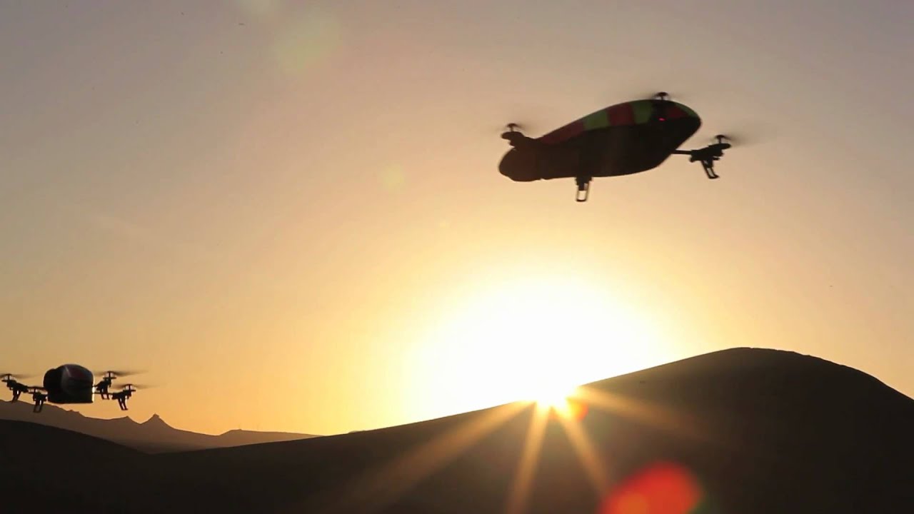 AR.Drone duel in Sahara desert - AR.FlyingAce FREE APP! - YouTube