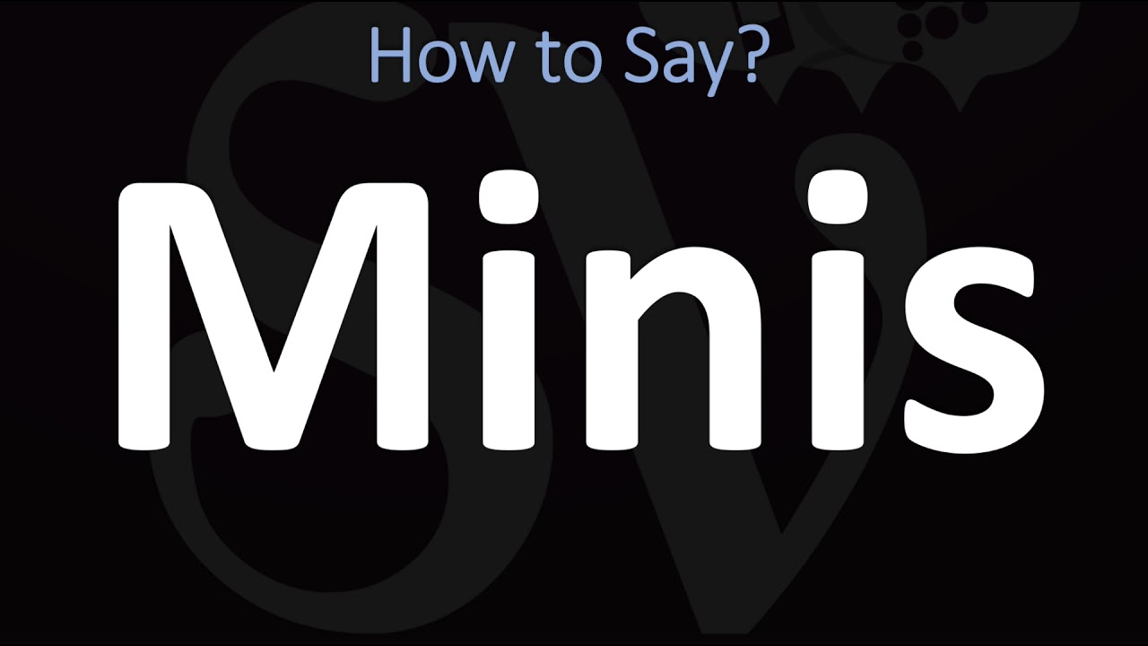 How to Pronounce Minis? (CORRECTLY) - YouTube