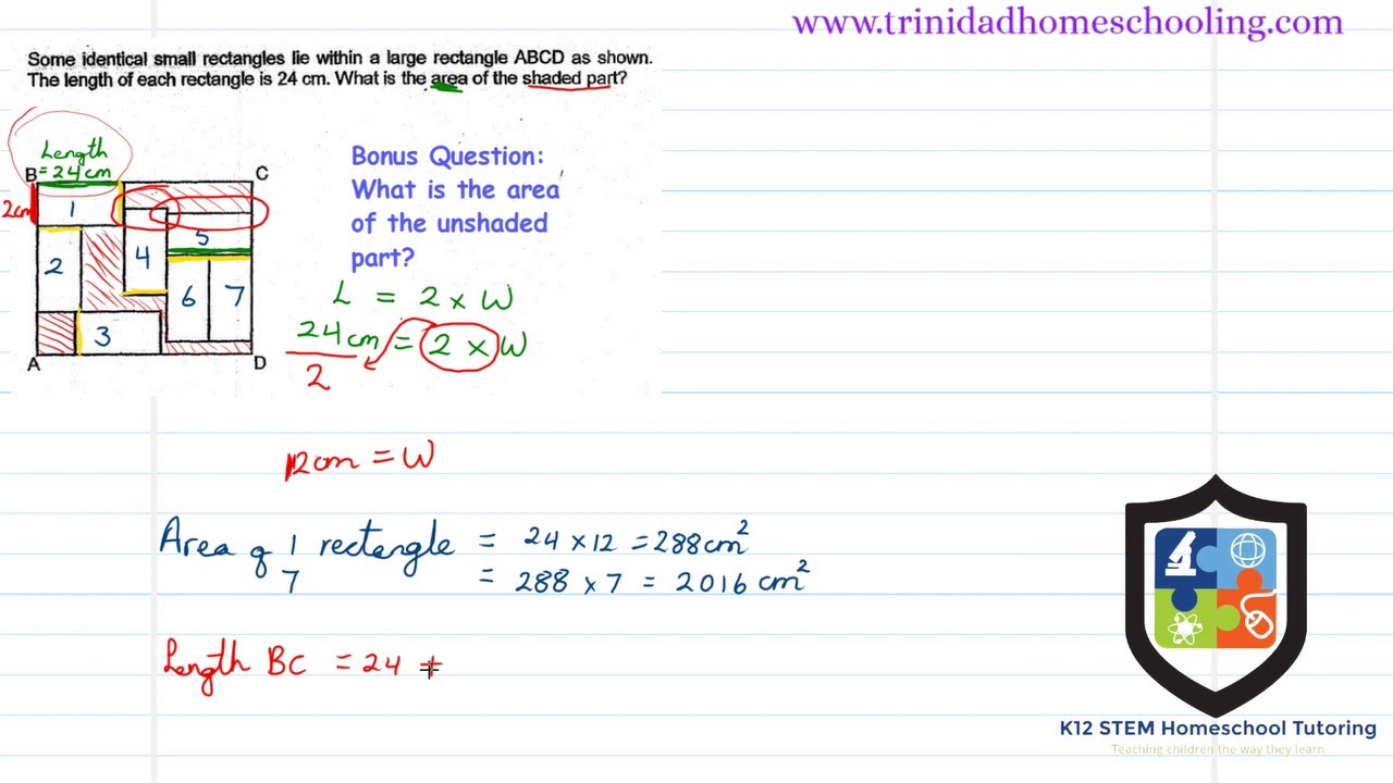 Word Problems - Perimeter and Area Question 1 - YouTube