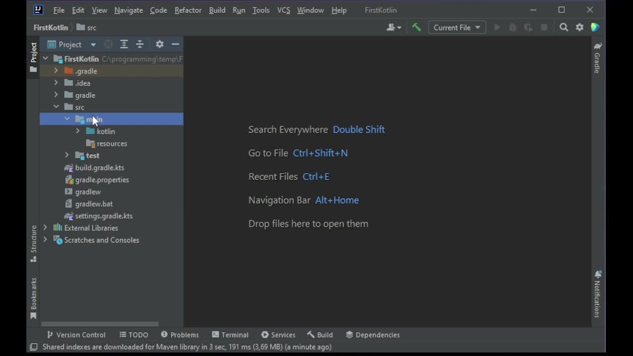 Creating a Kotlin project from scratch - YouTube