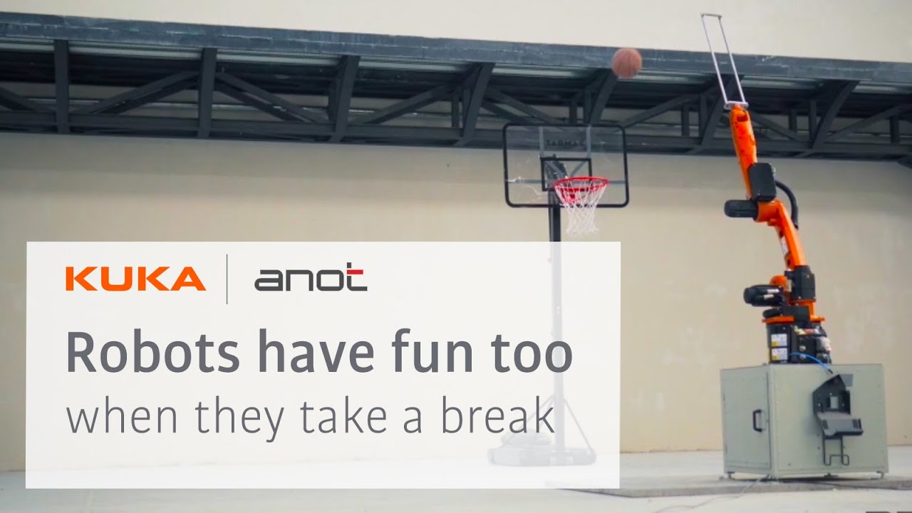Robots have fun too – when they take a break - YouTube