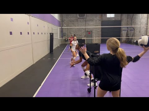 Volleyball Partner Wall Passing and Reaction Ball Drill #volleyball # ...