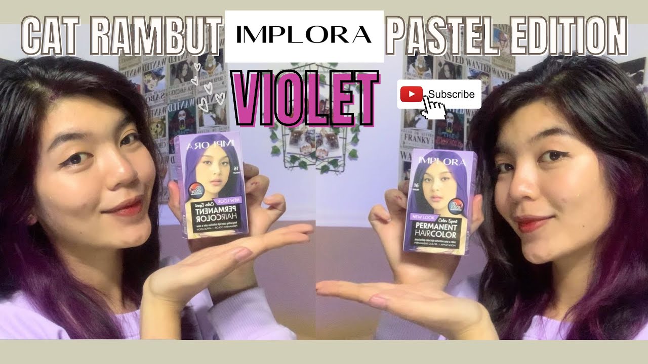 CAT RAMBUT IMPLORA VIOLET | PASTEL EDITION | IMPLORA PERMANENT HAIR ...