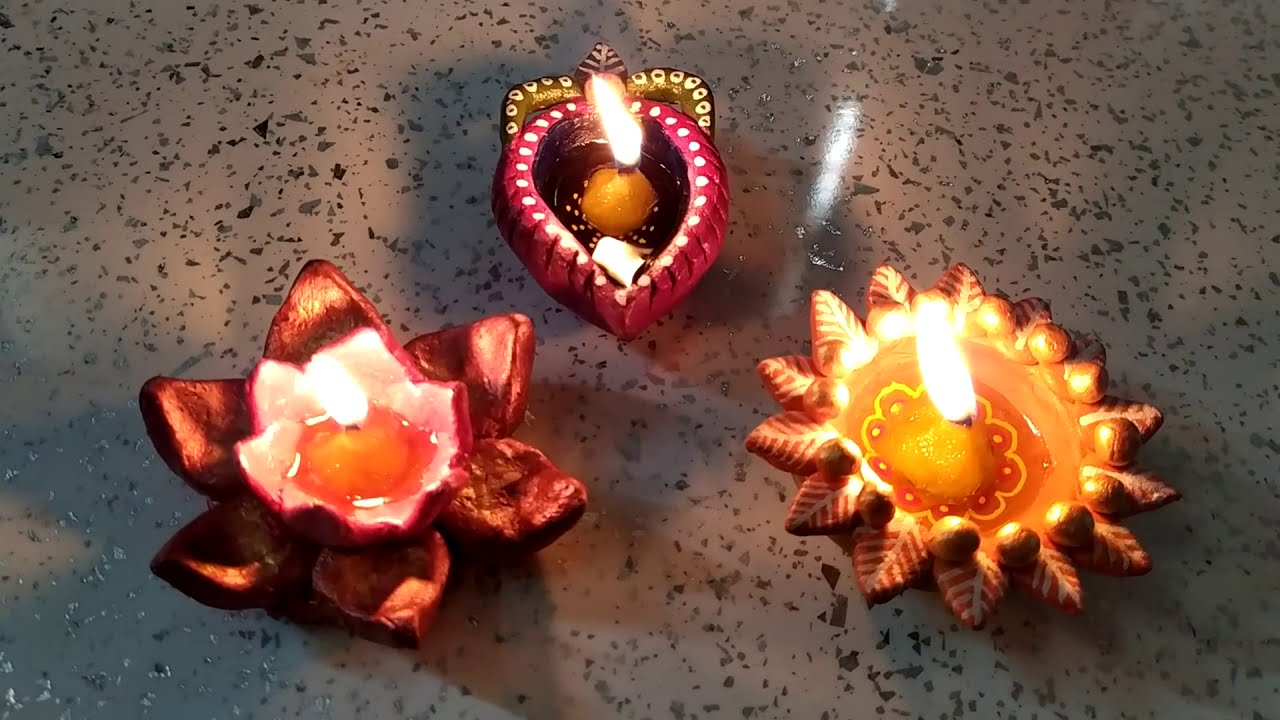 How to make Diya out of natural clay | Diya making at Home | Diwali ...