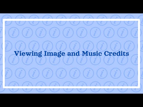 Viewing Image and Music Credits (FIRST Mate: How to Play)
