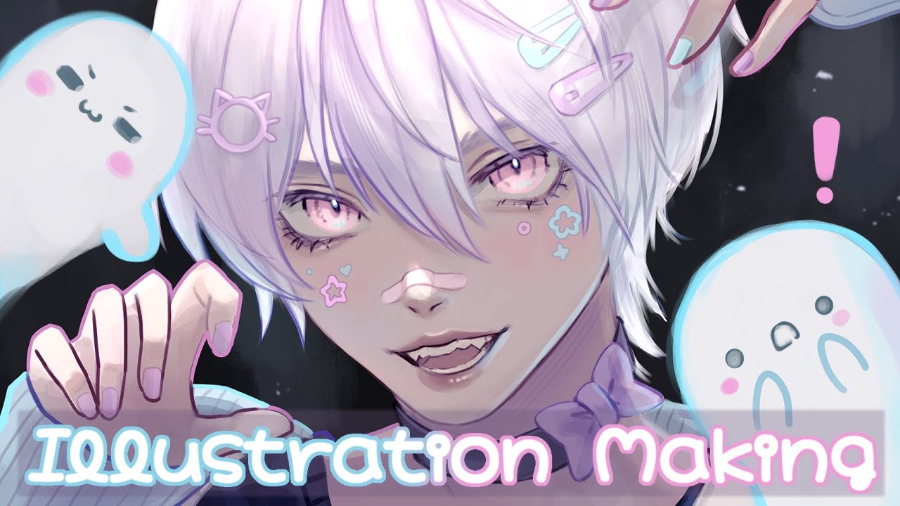 Drawing ghost boy 👻 [Illustration Making / Speedpaint] - YouTube