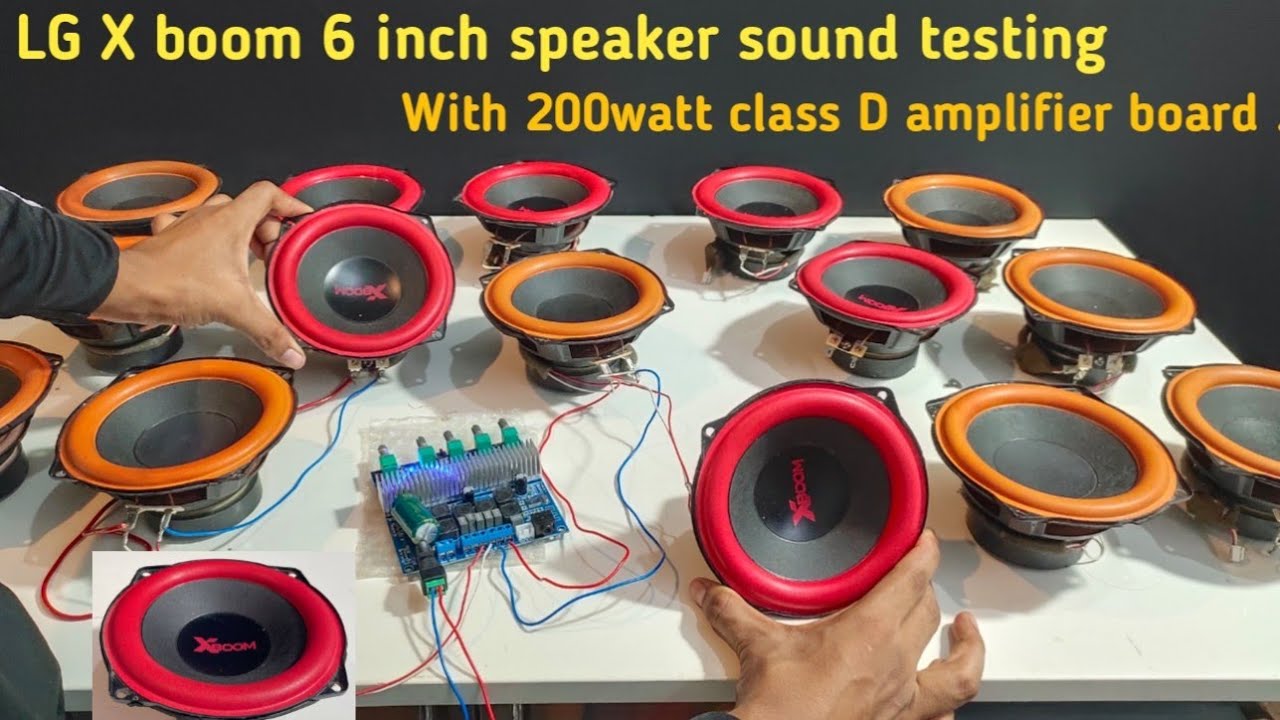 LG X boom speaker bass & sound testing 6inch 40 watt with class D ...