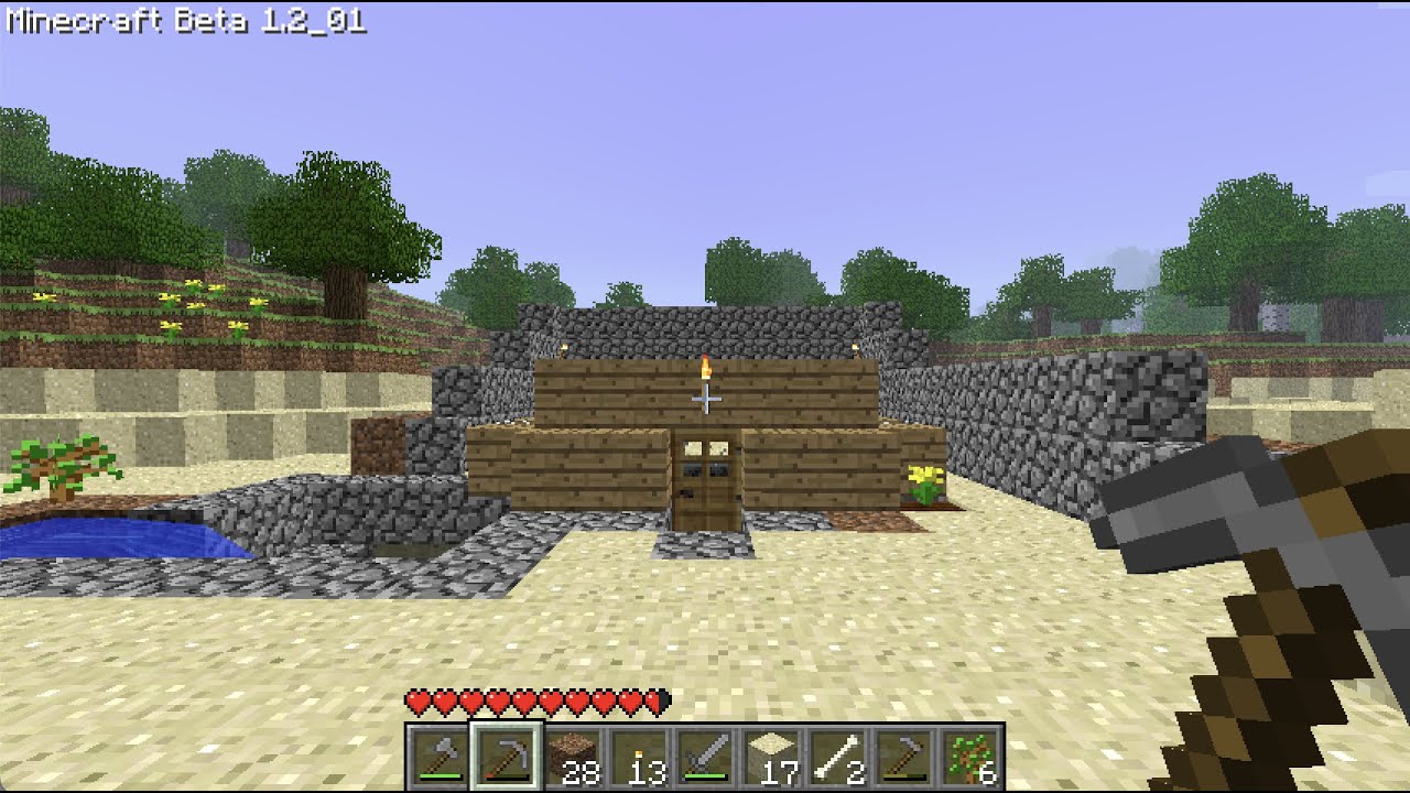 How to create a triple chest in Beta Minecraft - YouTube