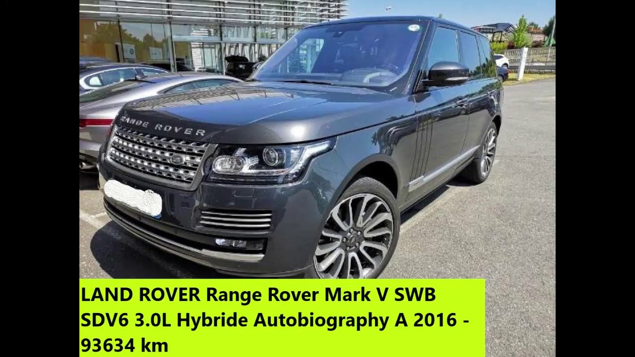 LAND ROVER Range Rover Mark V SWB SDV6 3.0L Hybride Autobiography A ...