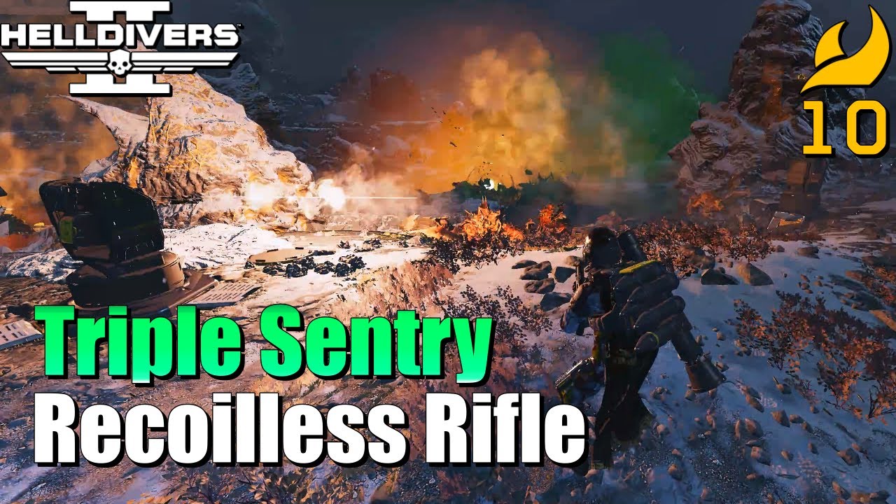 Helldivers 2 | Triple Sentry & Recoilless Rifle Combo (No commentary Gameplay, Max difficulty ...