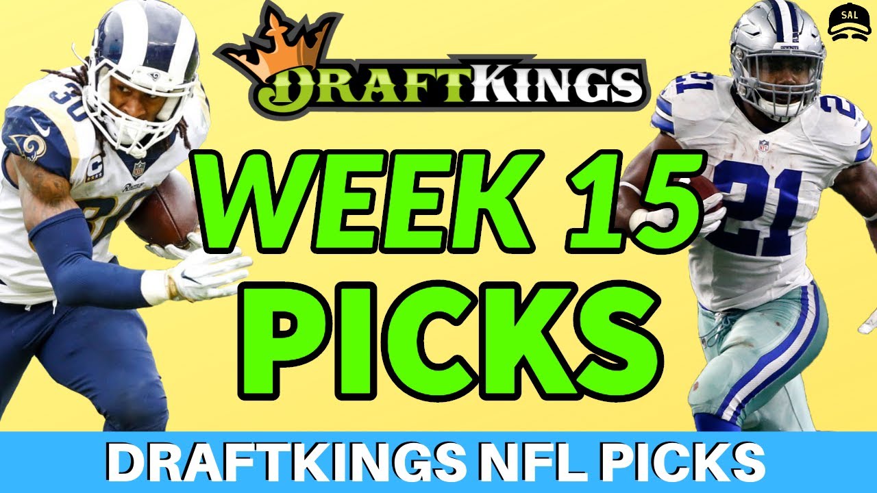 DRAFTKINGS NFL PICKS WEEK 15 PICKS | NFL DFS PICKS STRATEGY - YouTube