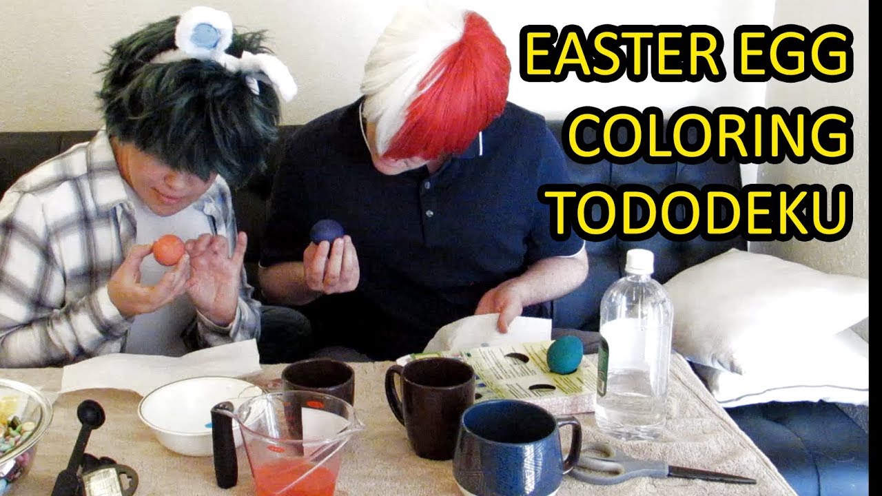 Todoroki Firsts: Easter Egg Coloring [TodoDeku] | BNHA [My Hero ...