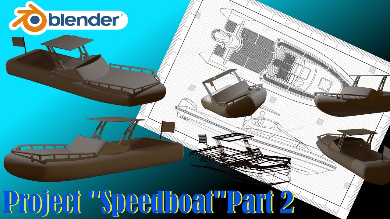 Blender - Speedboat Animation P2 - YouTube