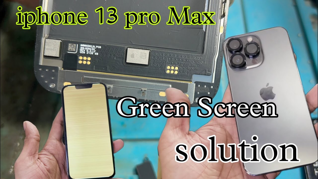 Iphone 13 , 13 pro Green display solution only one jumper #iphone # ...