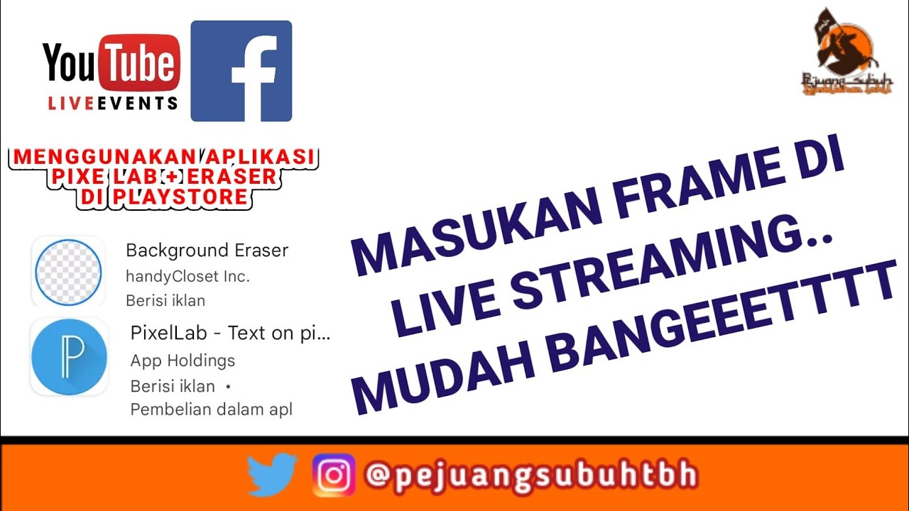 Cara Mudah Menambah Frame Saat Livestreaming Facebook dan Youtube Untuk ...