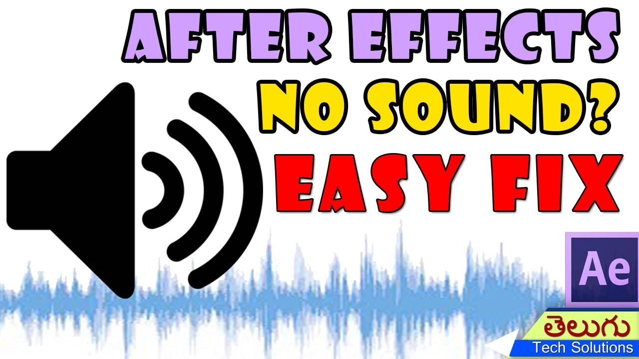 How to Fix Audio Problems in After Effects | After effects Audio ...