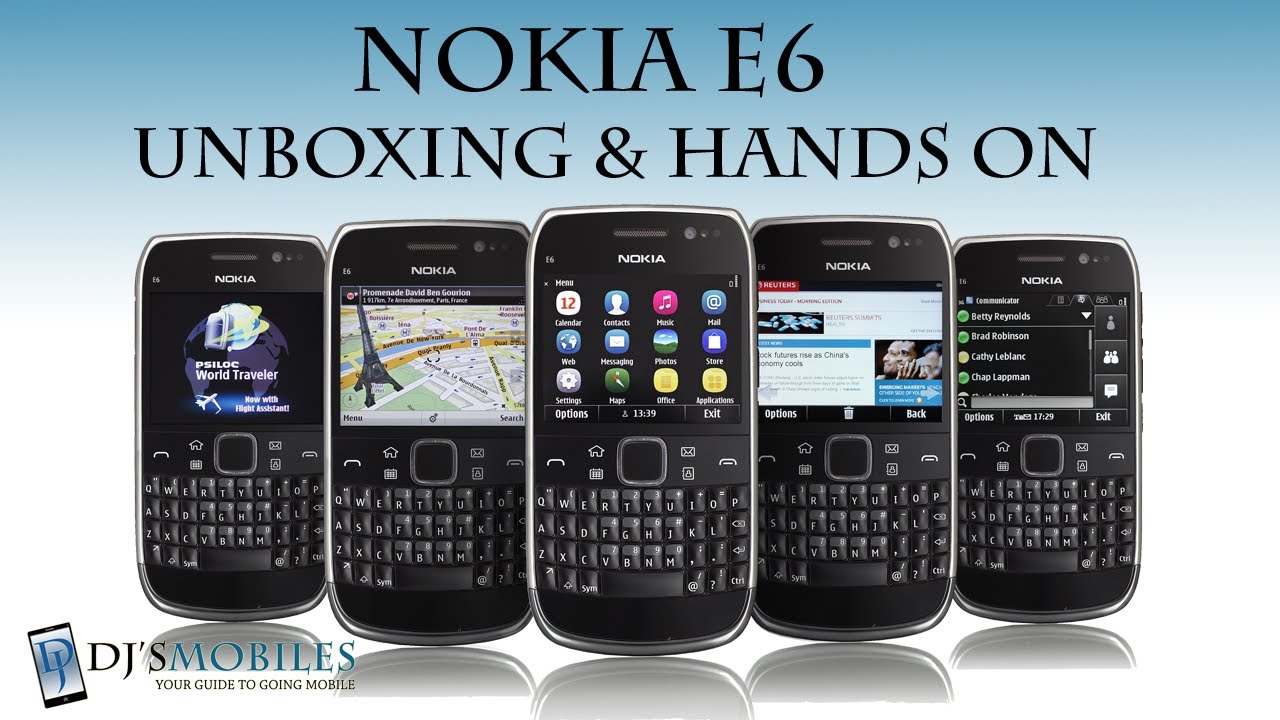 Nokia E6 - Unboxing and Hands on - YouTube