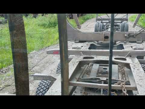 Sliding the jeep after unloading. - YouTube