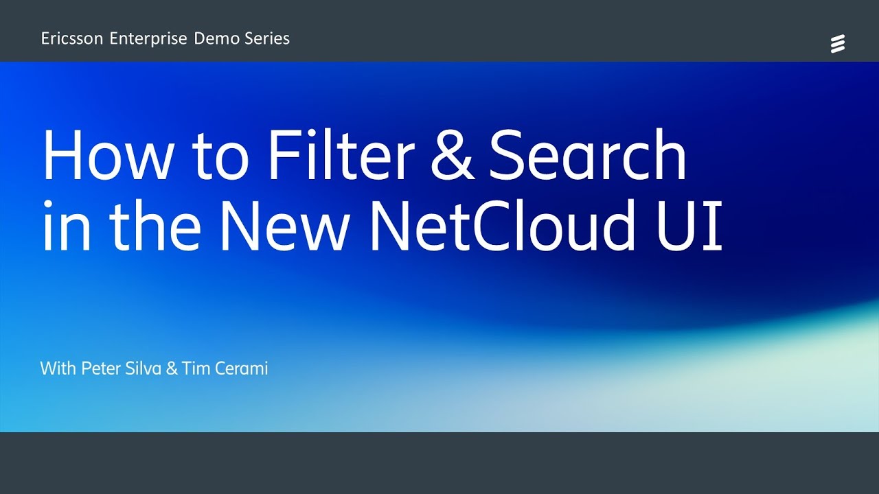 How to Filter and Search in the New NetCloud UI - YouTube