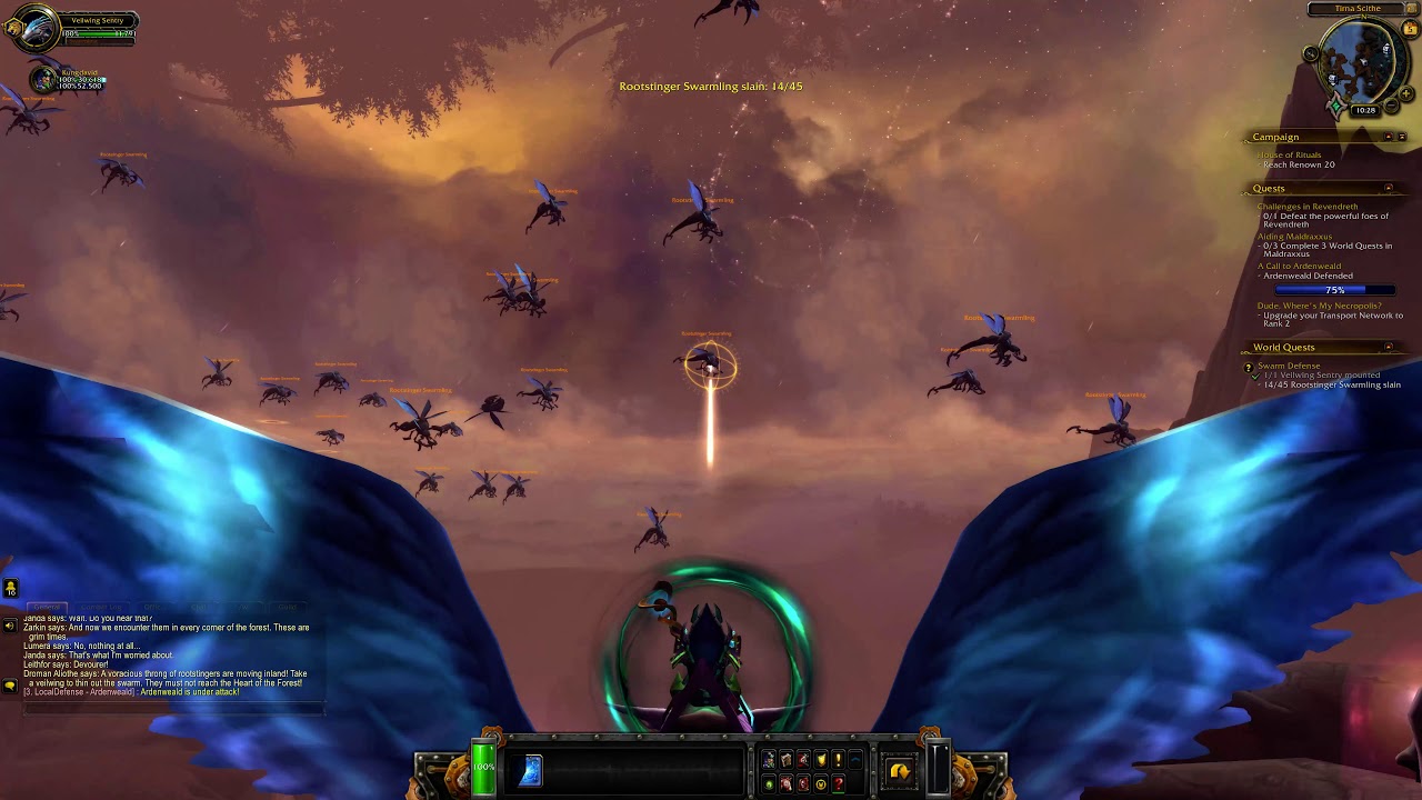 Swarm Defense - Quest - World of Warcraft - YouTube