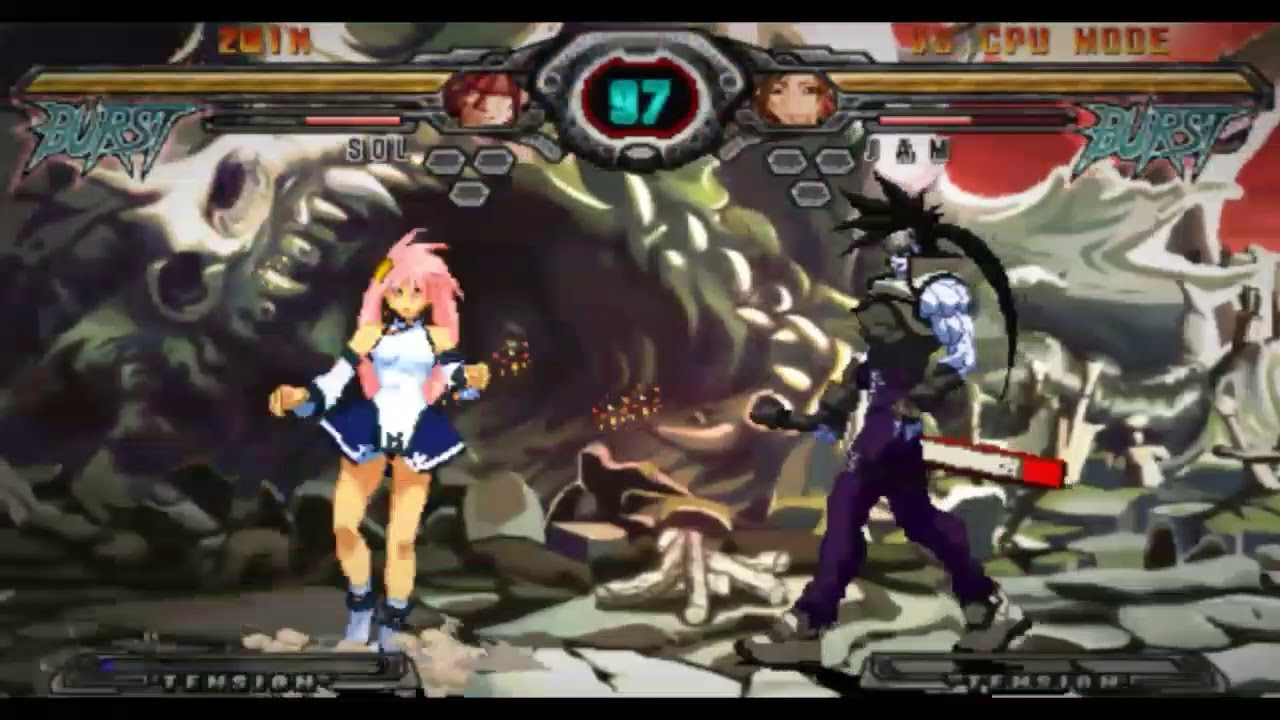 [Guilty Gear XX Accent Core Plus] Sol Badguy vs Jam Kuradoberi - Fodlan ...