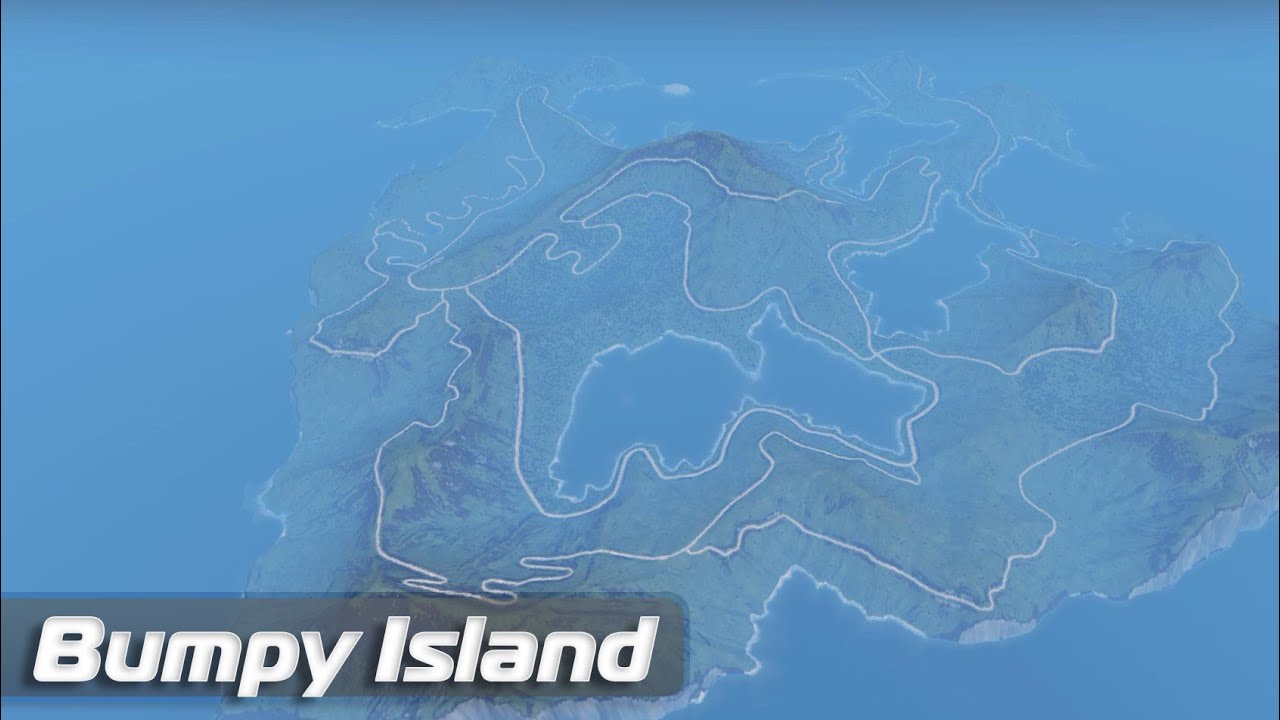 Карта «Bumpy Island» для BeamNG.drive - YouTube