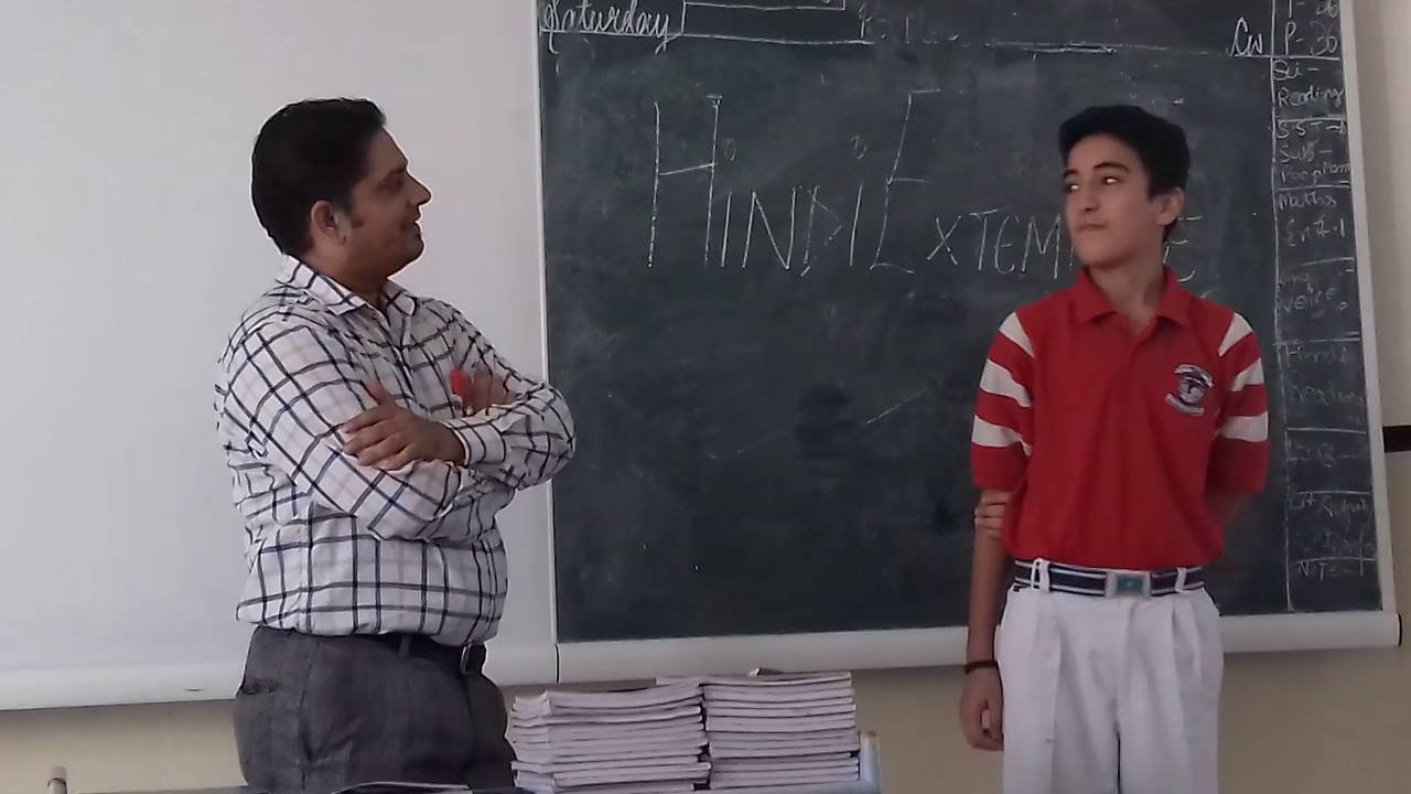 At JKPS Conducting activity on HINDI ExTEMPORE - YouTube