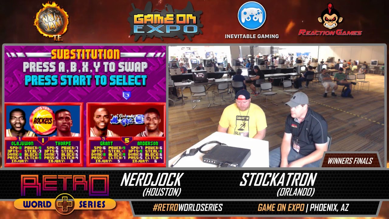 2017 Game On Expo - NBA Jam TE (SNES) - Winners' Finals: NerdJock vs ...