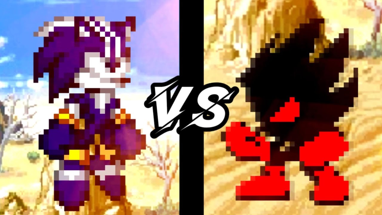 DarkSpine Sonic vs Ultimate Darkness - Sprite Animation - YouTube