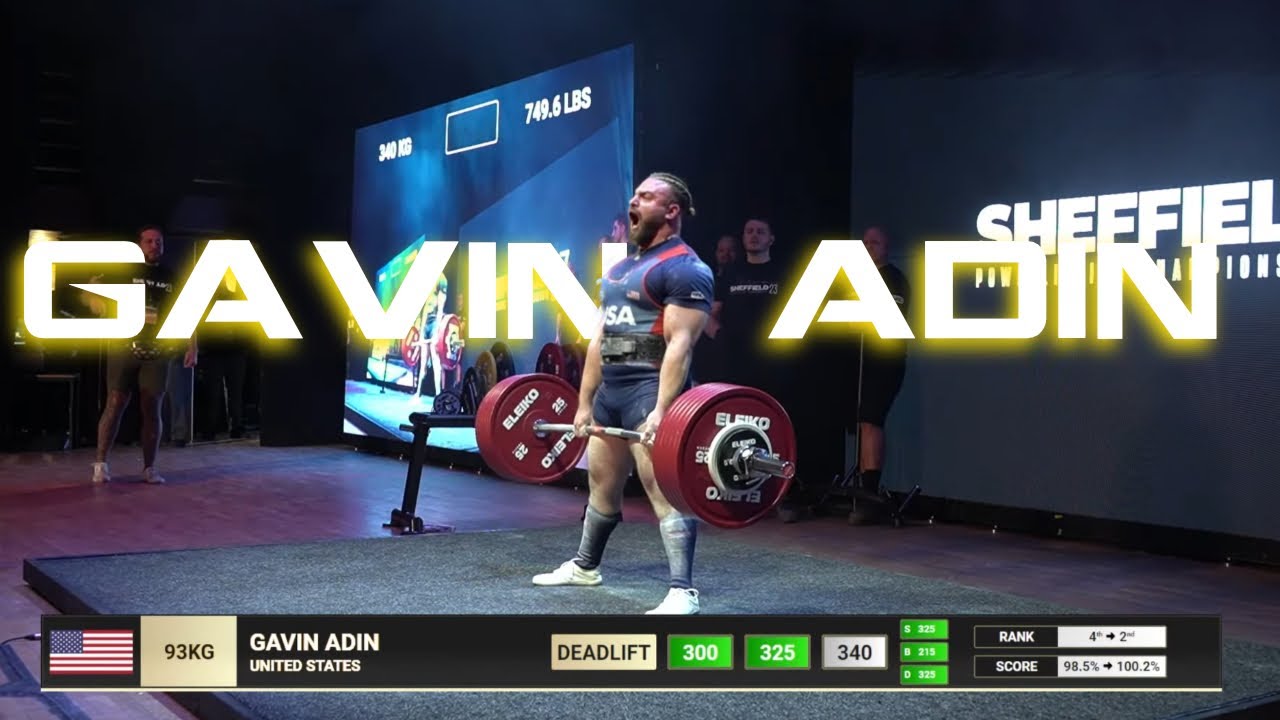 Gavin Adin | 880kg Total | Third place Sheffield 2023 - YouTube
