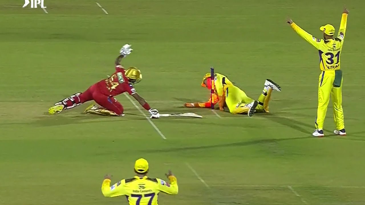 dhoni run out rajapaksha | dhoni run out vs pbks | dhoni run out today ...