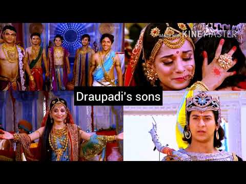Draupadi's 6 sons|Mother's love|Happy moments of Draupadi, Abhimanyu & Upapandavas