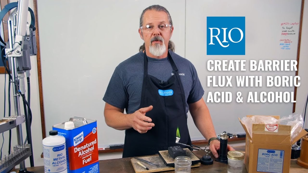Create Barrier Flux With Boric Acid & Alcohol - YouTube