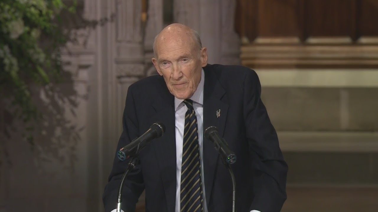 Sen. Alan Simpson eulogizes George H. W. Bush - YouTube