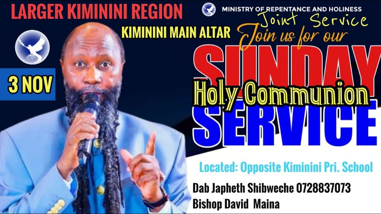 LARGER KIMININI REGION JOINT COMMUNION SUNDAY SERVICE - YouTube