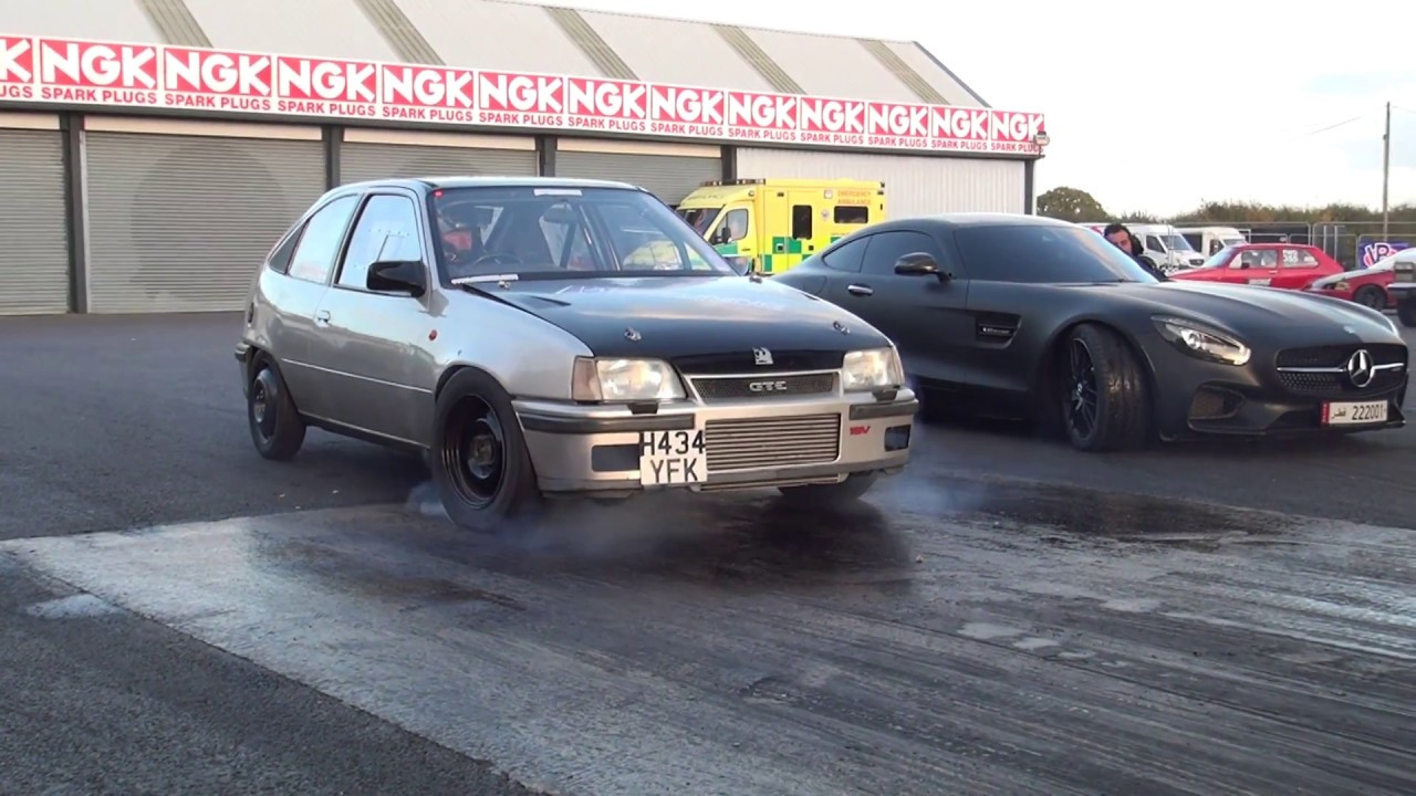 Carl Hartley C20LET Turbo MK2 Astra ADE Tuning Santa Pod Raceway - YouTube