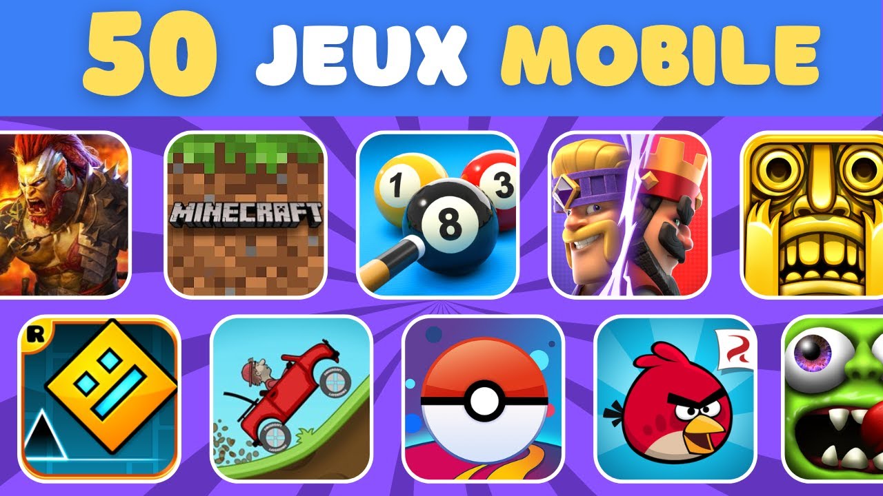 Quiz LOGO de jeux MOBILE | devine 50 logos de JEUX MOBILE - YouTube