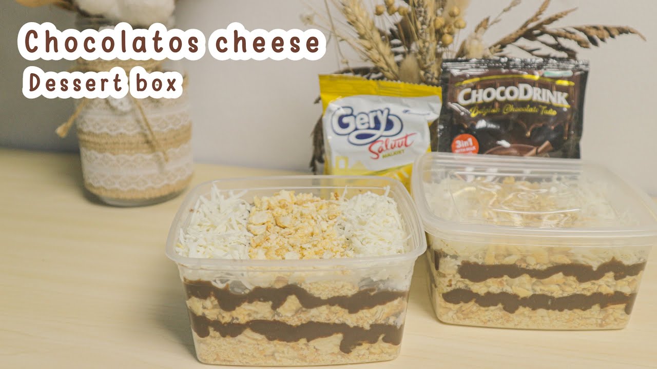chocolatos cheese | Dessert box yang mudah cuma 2 bahan utama !! - YouTube