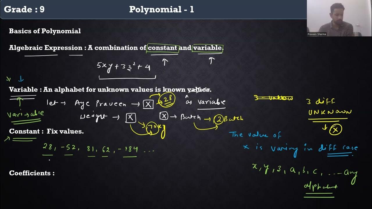 Polynomial Part 1 - YouTube
