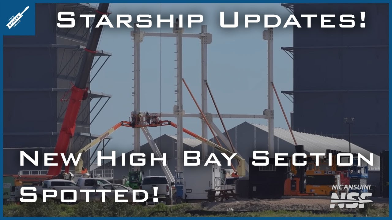 SpaceX Starship Updates! New High Bay Section Construction Started at ...