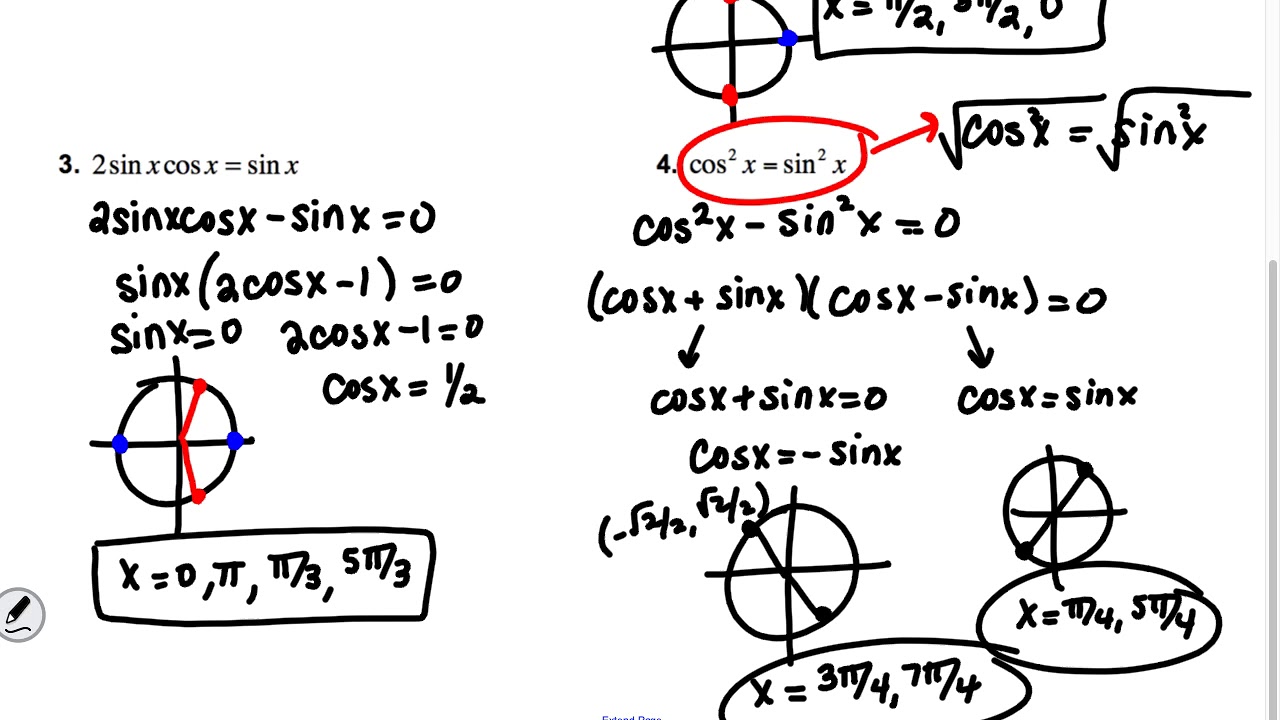 Lesson 24 Precalculus: More Practice Solving Equations using the Unit ...