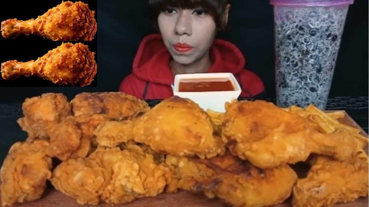 Eating Fried chicken Mukbang । ASMR eating chicken fry । crispy chicken ...