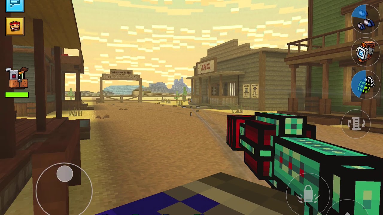 Pixel gun duels! Old western map! - YouTube