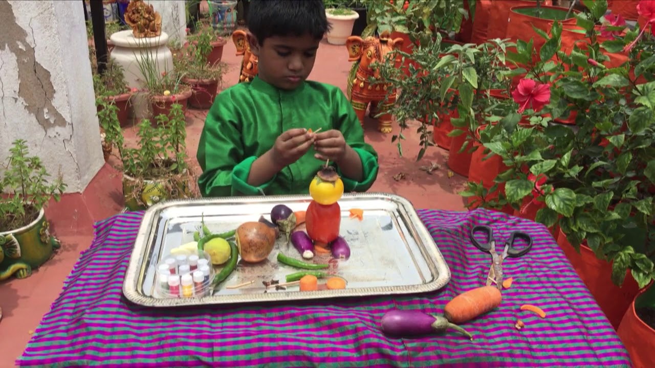 MAKING OF VEGETABLE GANESH #ecofriendlyganesh #ganeshidolmaking # ...