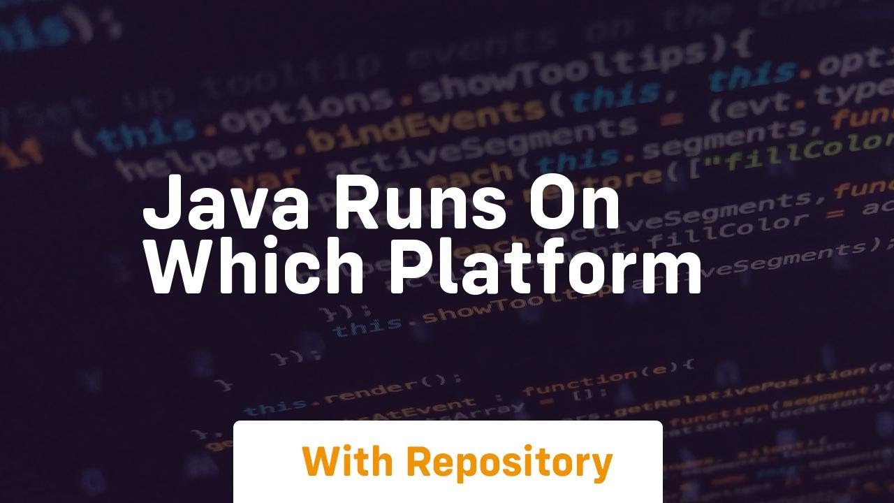 java runs on which platform - YouTube
